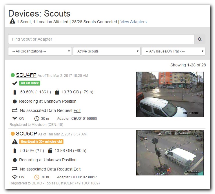 Scout Heartbeat Alerts in DataLink